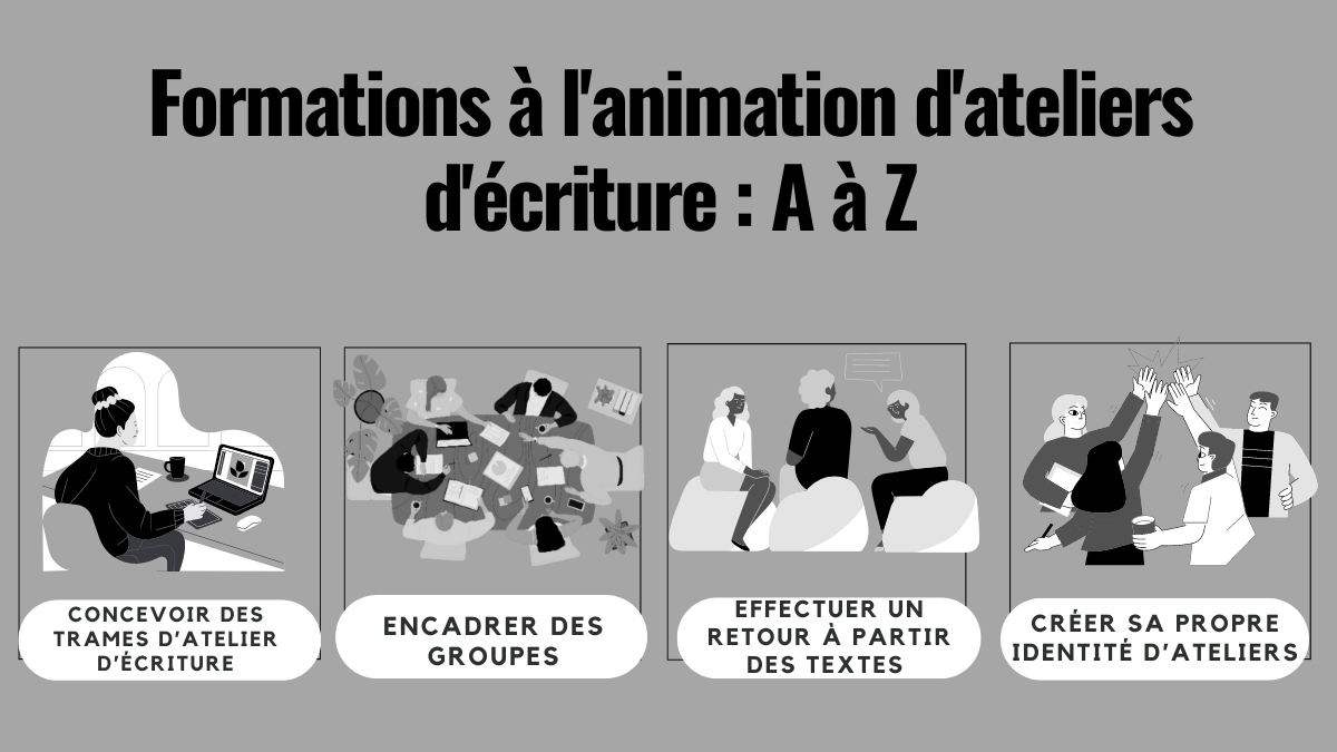 Formation complète à l'animation d'ateliers d'écriture